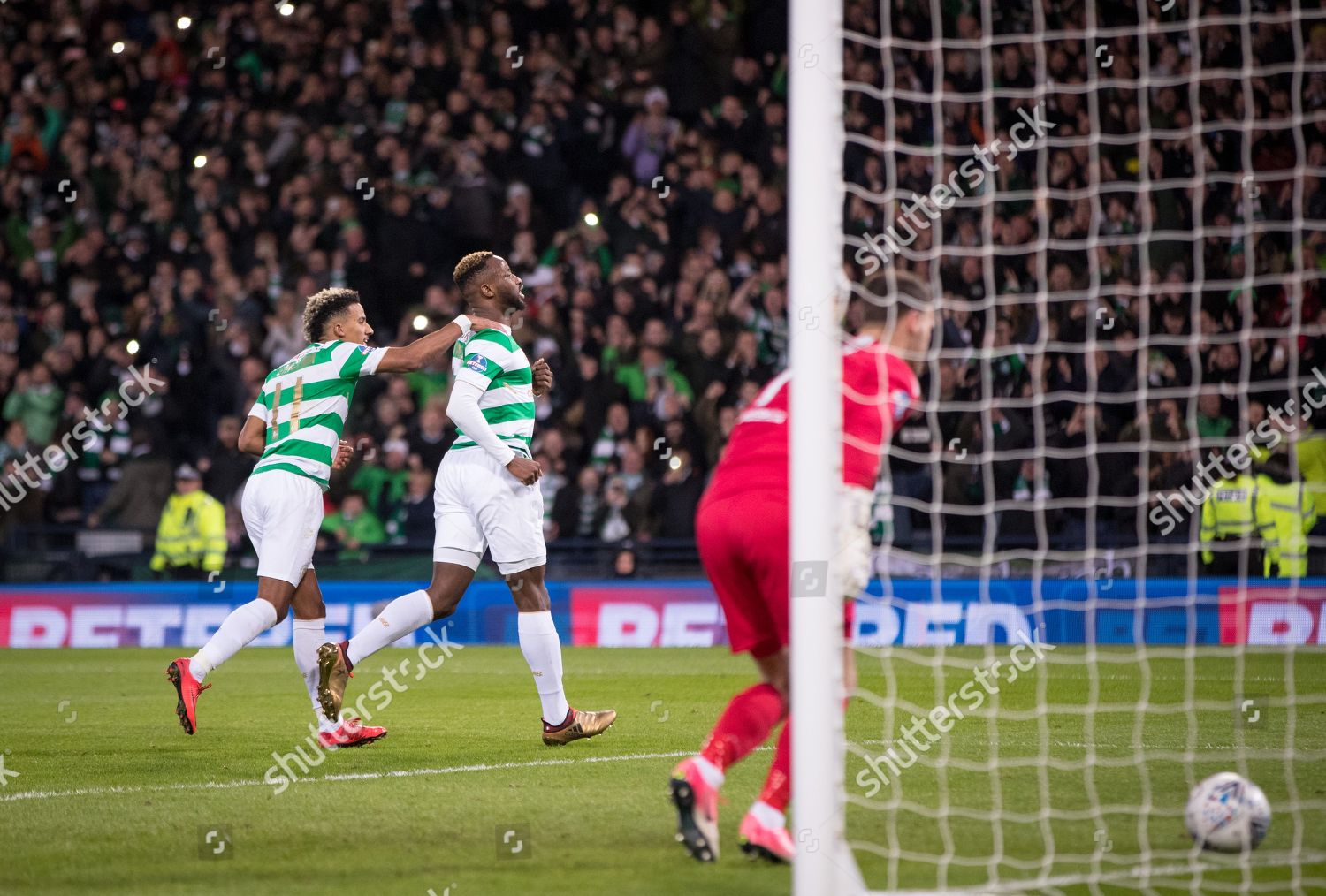 Scott Sinclair Celtic Runs Celebrate Moussa Editorial Stock Photo - Stock Image | Shutterstock