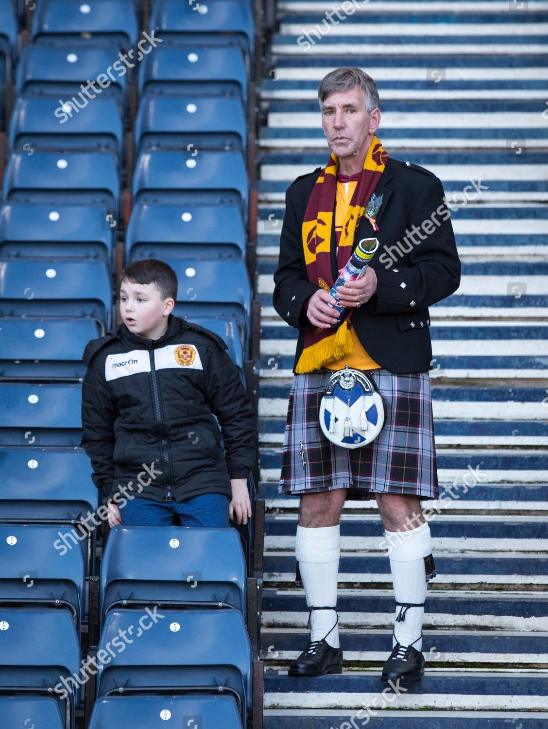 Motherwell Fans Take Their Seats Hampden Editorial Stock Photo - Stock ...