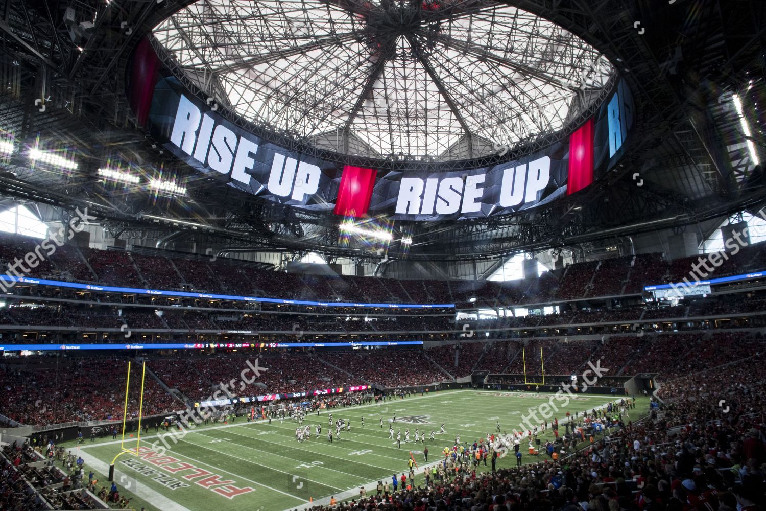 View Field Inside Mercedes Benz Stadium Editorial Stock Photo - Stock ...