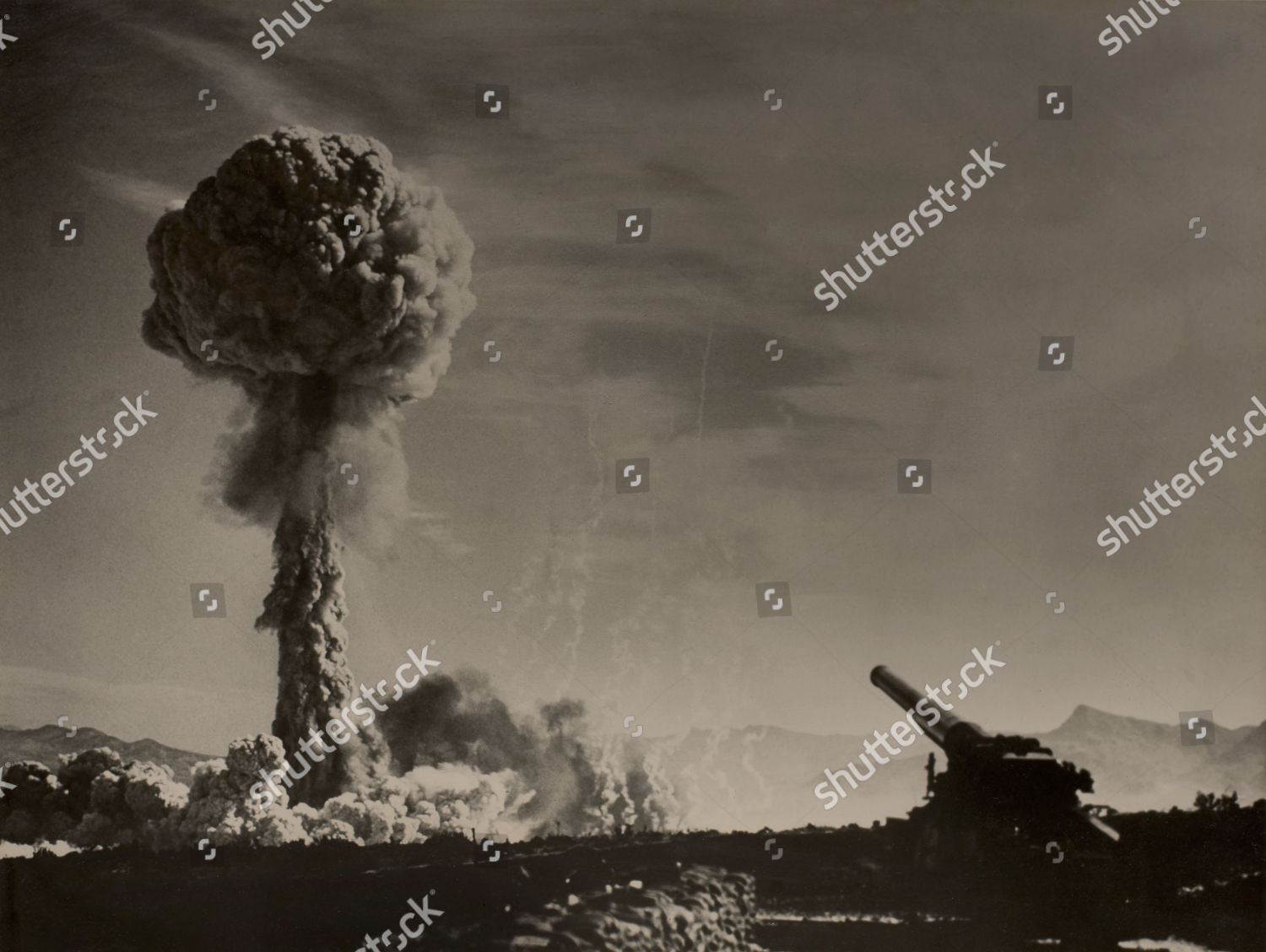 Atomic Cannon Nuclear Artillery Official Us Editorial Stock Photo ...