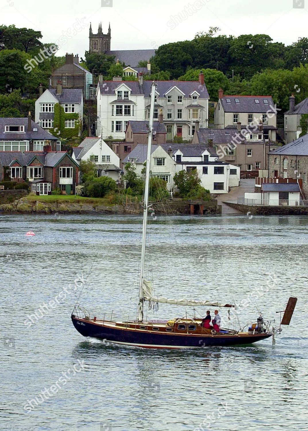 Typical Town Menai Bridge On Anglesey Editorial Stock Photo - Stock ...