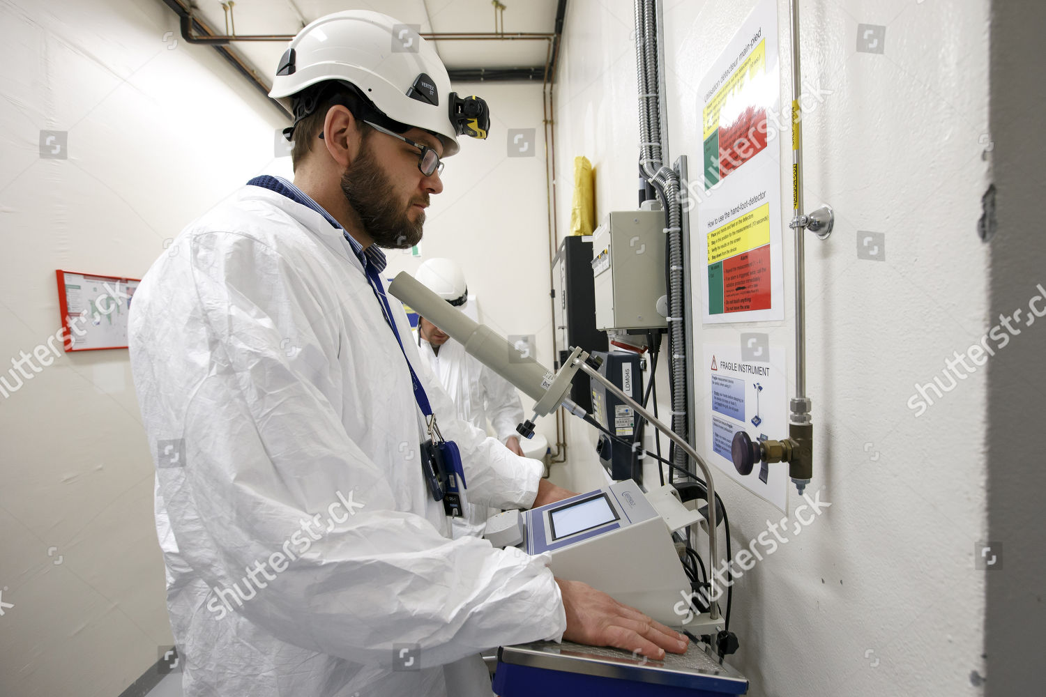 Engineer Cern Uses Hand Foot Radiation Editorial Stock Photo - Stock ...