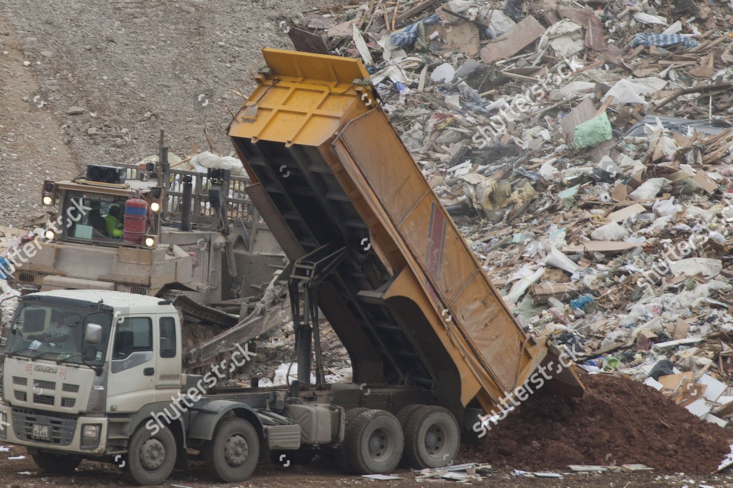 Construction Waste Soil Dumped Tseung Kwan Editorial Stock Photo ...