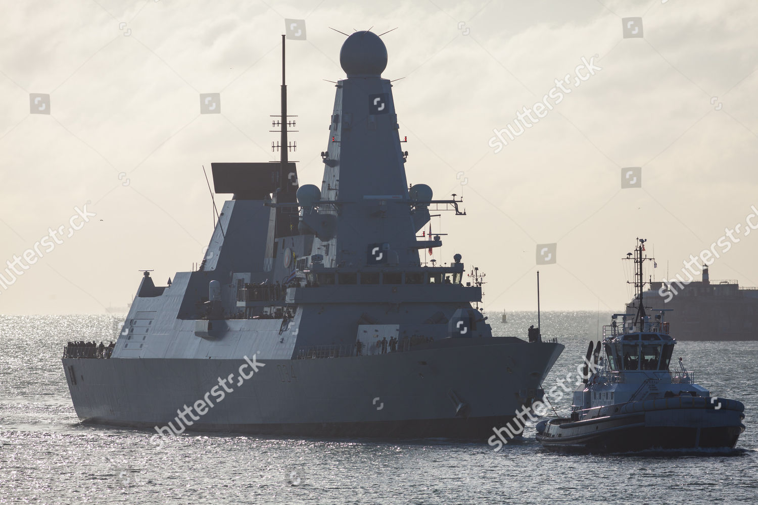 Troubled Royal Navy Type45 Destroyer Hms Editorial Stock Photo - Stock ...