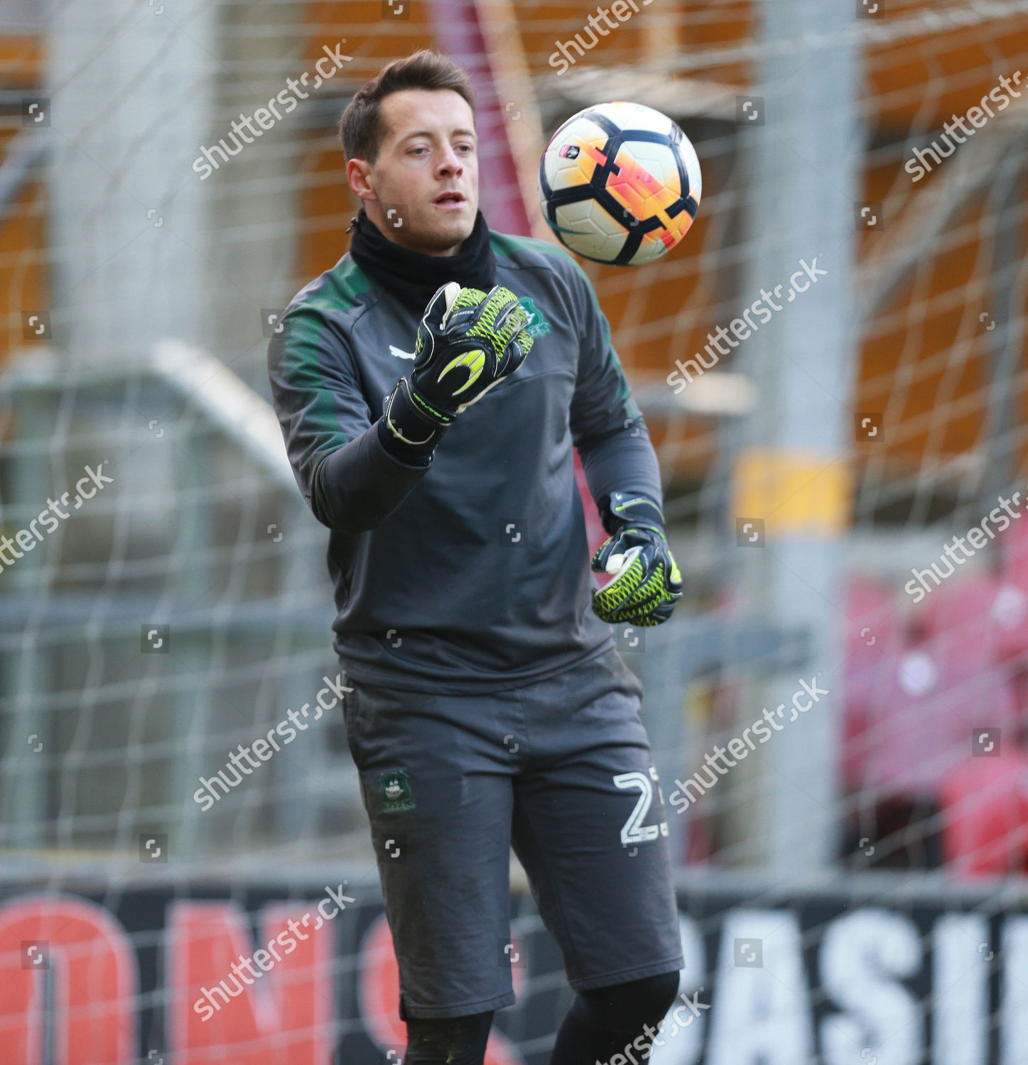 Goalkeeper Luke Mccormick Plymouth Argyle Makes Editorial Stock Photo ...