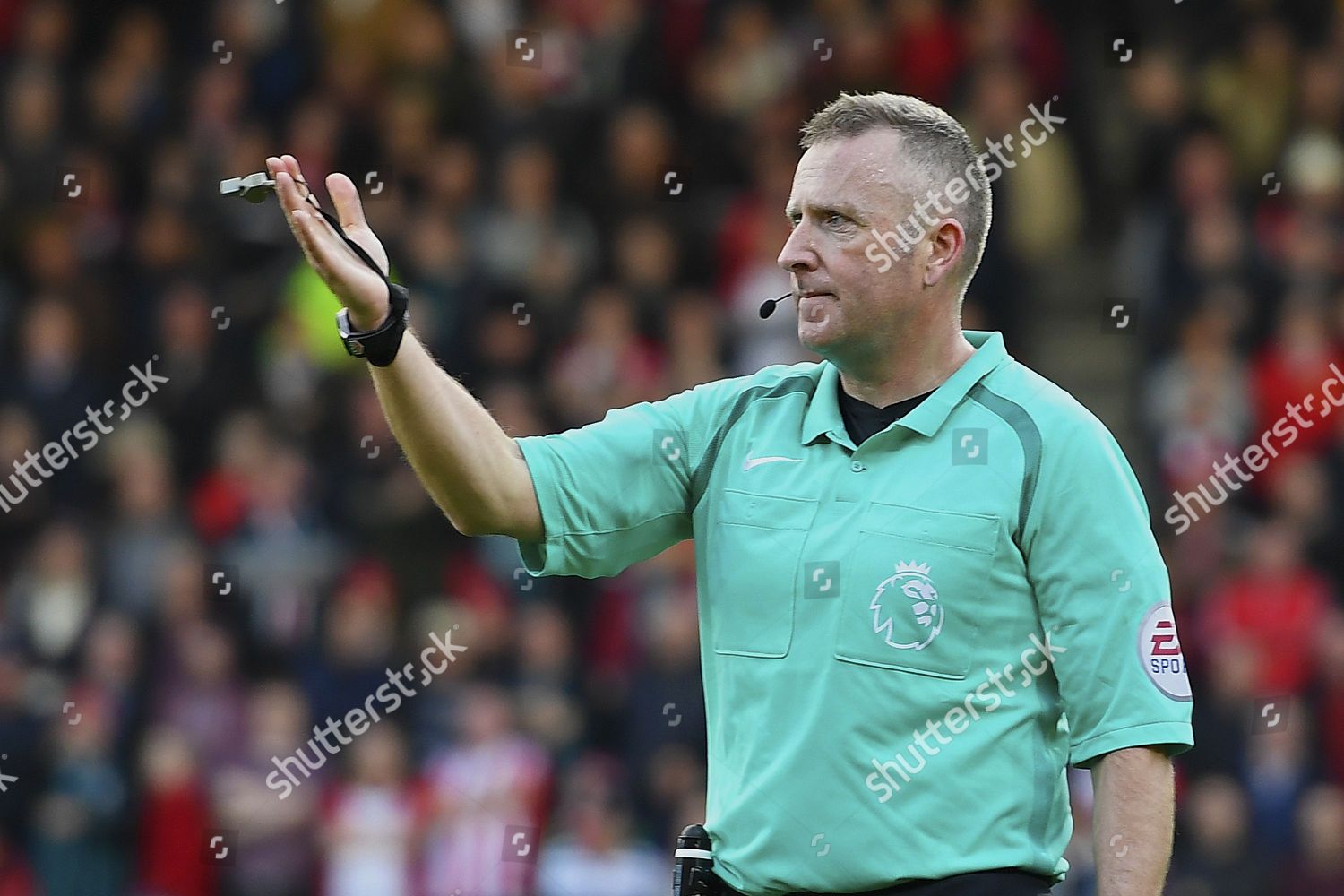 Referee Jonathan Moss During Afc Bournemouth Editorial Stock Photo ...