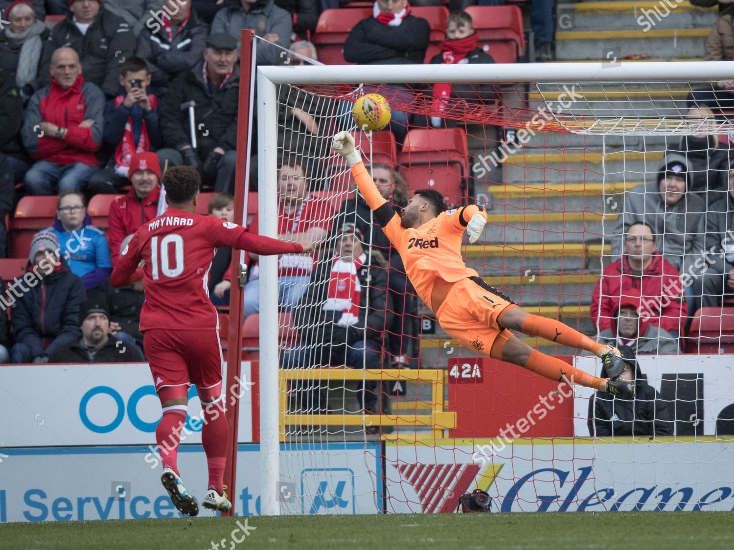 Rangers Goalkeeper Wes Foderingham Cant Stop Editorial Stock Photo ...