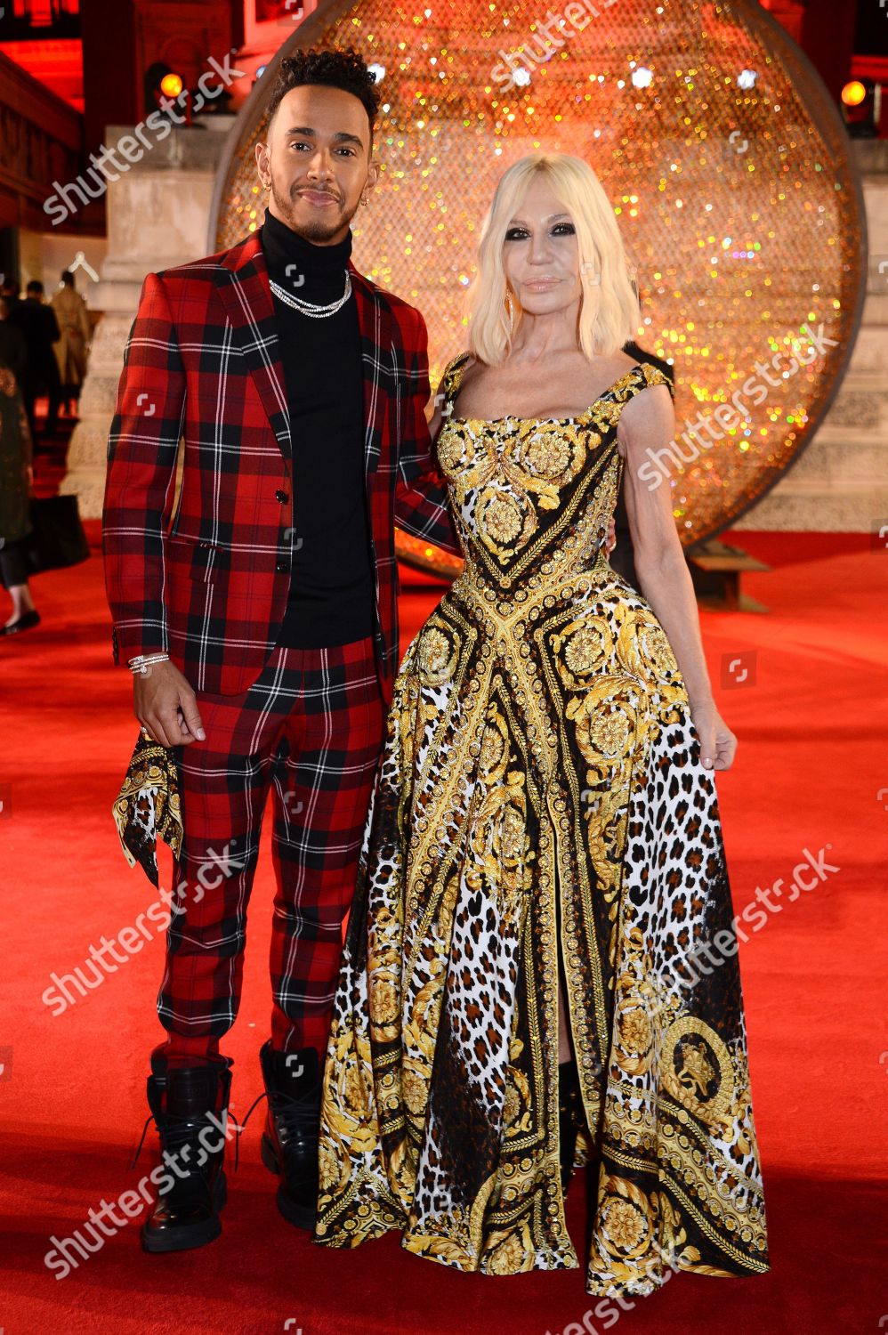 Lewis Hamilton Donatella Versace Editorial Stock Photo - Stock Image ...