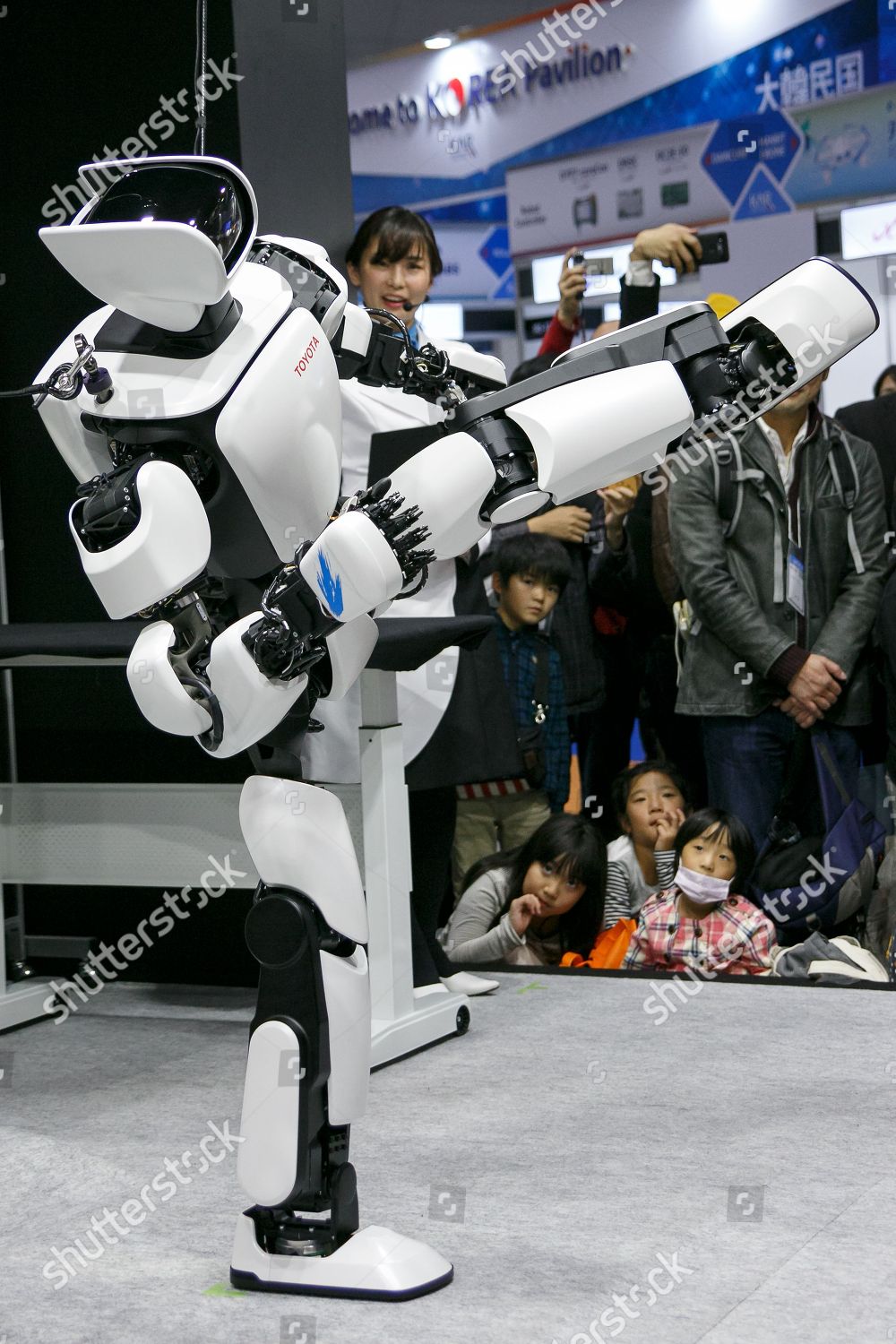 Toyota Robot Thr3 Performs During International Editorial Stock Photo ...