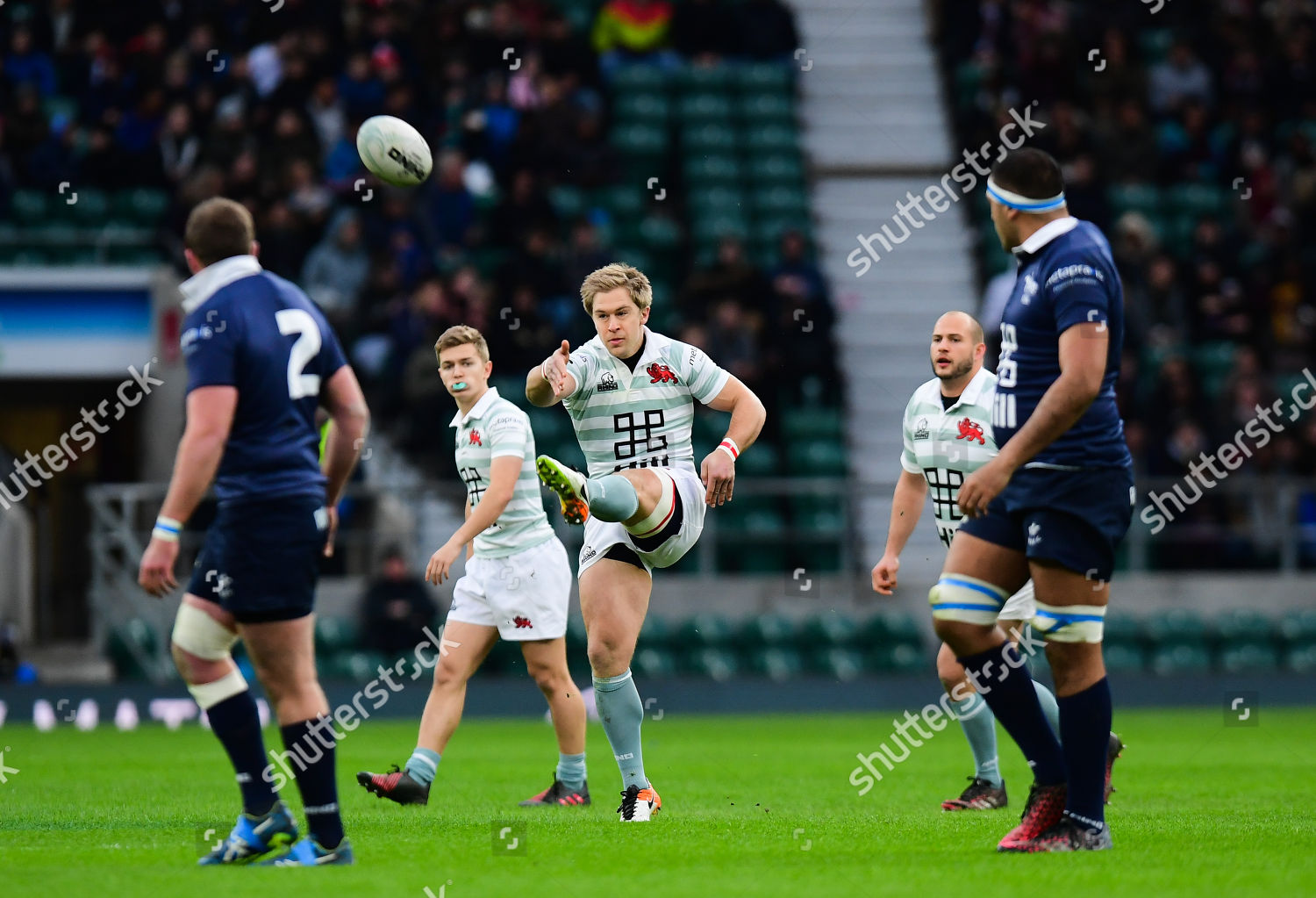 Charlie Amesbury Captain Cambridge Kicks Touch Editorial Stock Photo ...