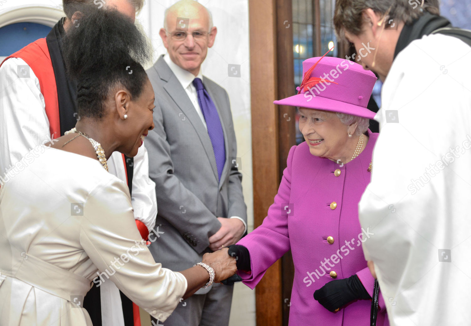 Queen Elizabeth Ii Talks Floella Benjamin Editorial Stock Photo - Stock ...