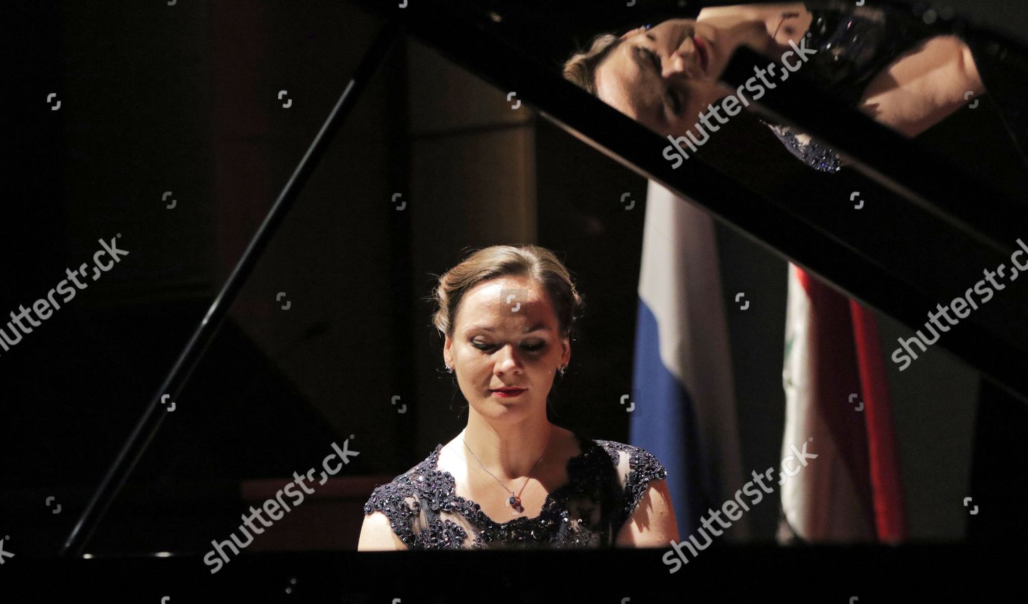 Russian Pianist Maria Nemtsova Performs During Editorial Stock Photo ...
