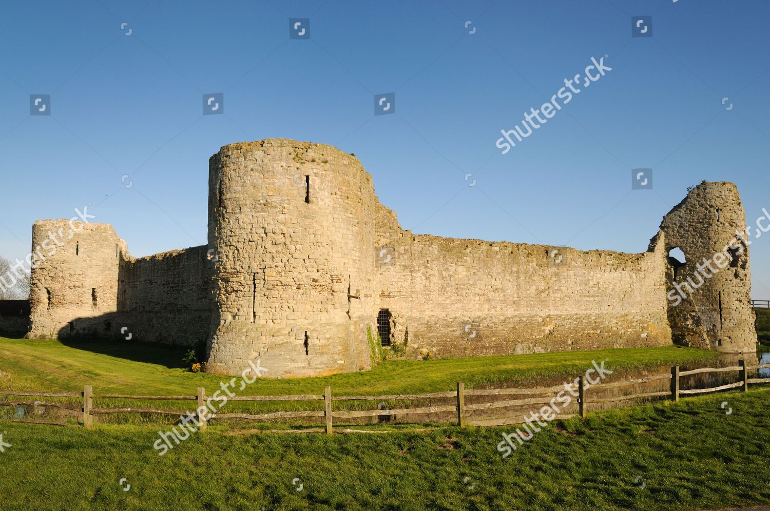 Exterior View Pevensey Castle Looking Across Editorial Stock Photo ...