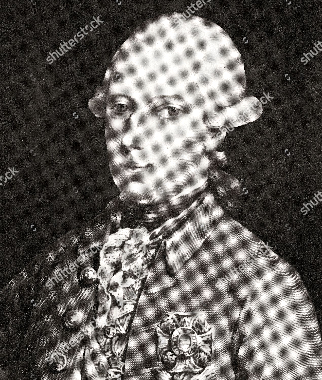 Joseph Ii 1741 1790 Holy Roman Editorial Stock Photo - Stock Image ...