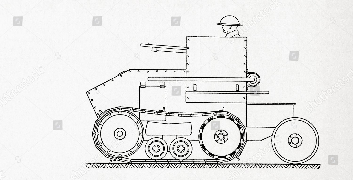 English Wwi One Man Ram Car Editorial Stock Photo - Stock Image ...