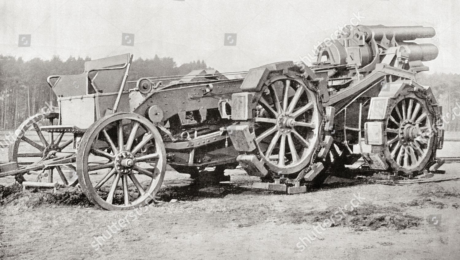 German Siege Gun Heavy Howitzer Gun Editorial Stock Photo - Stock Image ...