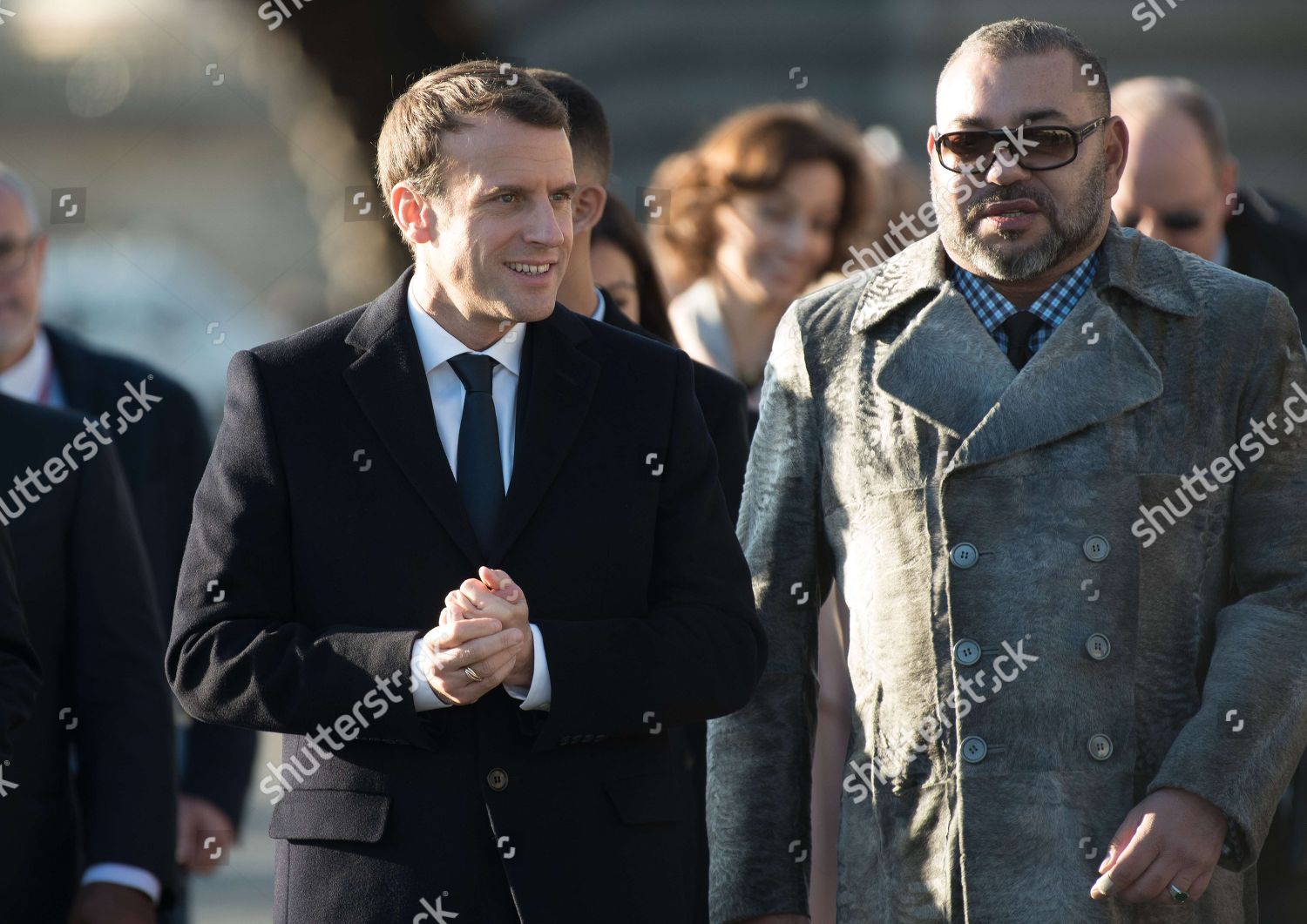 French President Emmanuel Macron King Mohammed Editorial Stock Photo ...