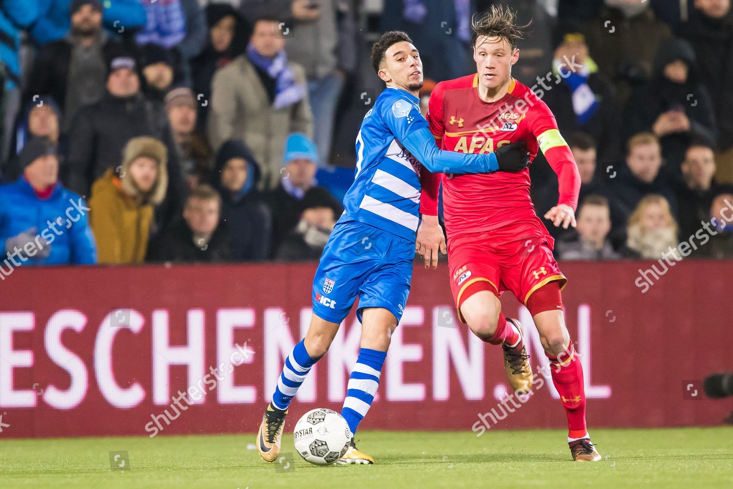 Younes Namli Pec Zwolle Wout Weghorst Editorial Stock Photo - Stock ...
