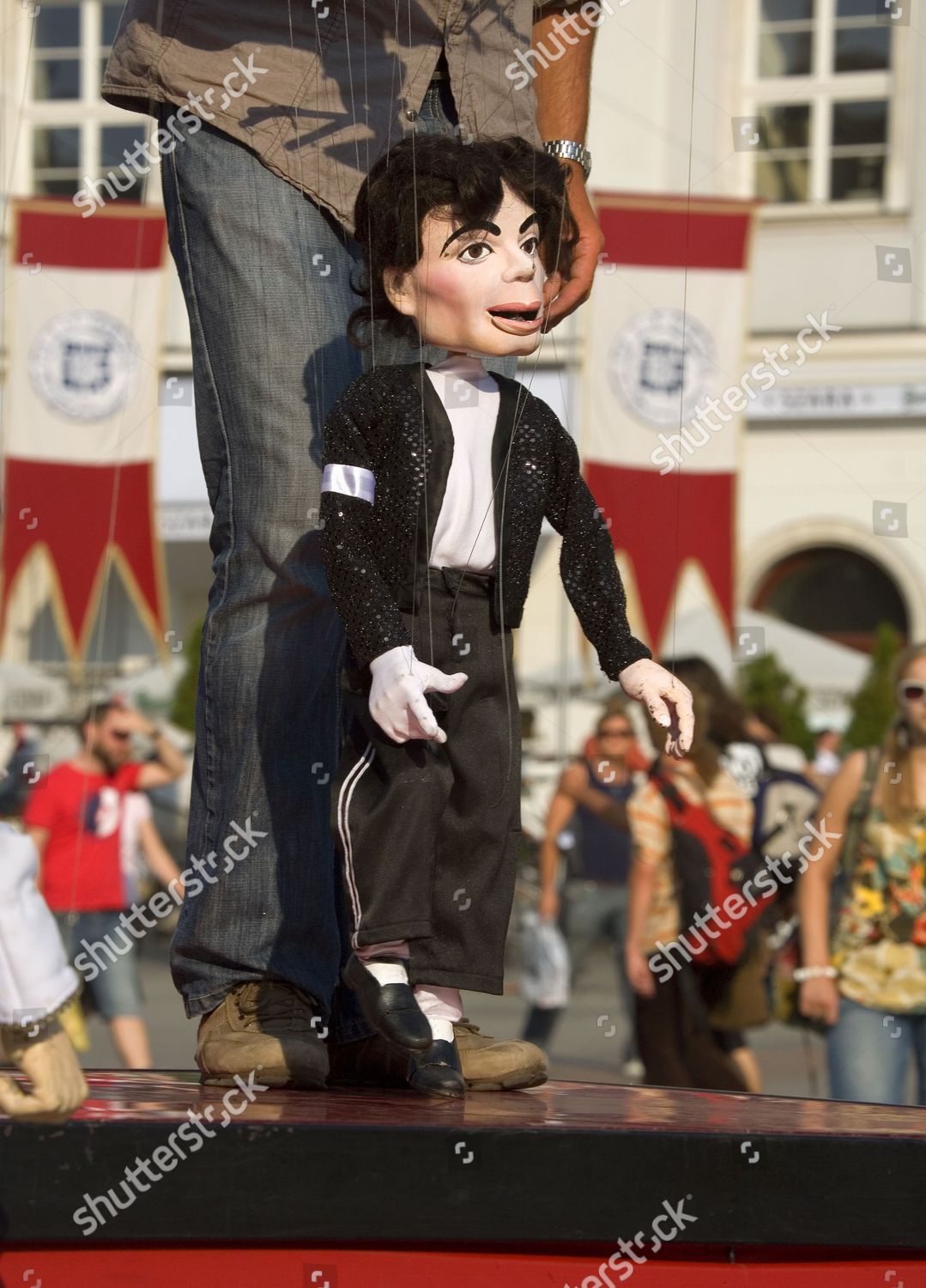 Puppeteer Michael Jackson Puppet Main Market Editorial Stock Photo ...