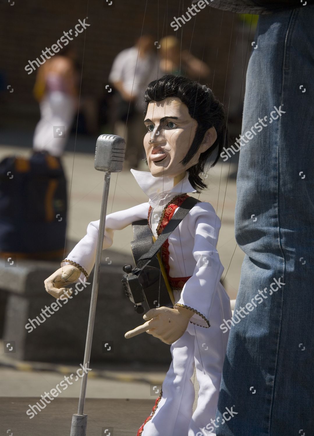 Puppeteer Elvis Presley Puppet Main Market Editorial Stock Photo ...