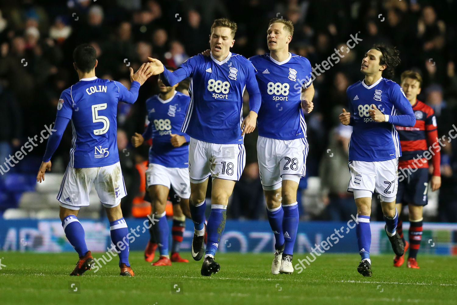 Sam Gallagher Birmingham City Celebrates Scoring Editorial Stock Photo ...