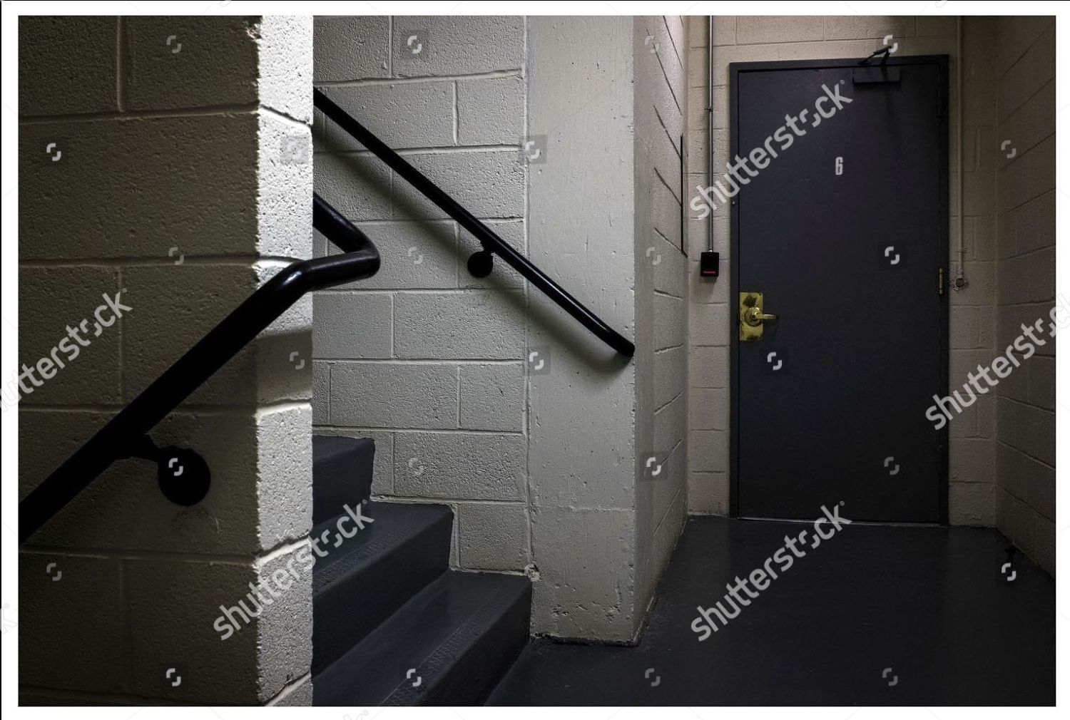 Stairwell Door Lock Used Be Fitted Editorial Stock Photo - Stock Image ...