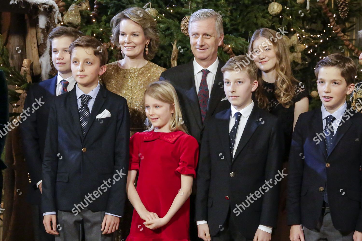 King Philippe Queen Mathilde Family Editorial Stock Photo - Stock Image ...