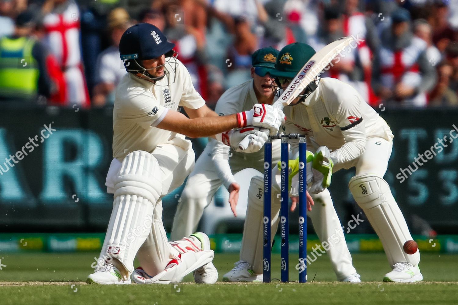 Joe Root Batting Plays Sweep Shot Editorial Stock Photo - Stock Image ...