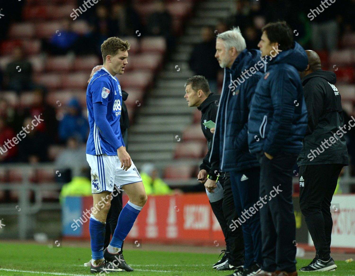 Sam Gallagher Birmingham City Left Goes Editorial Stock Photo - Stock ...