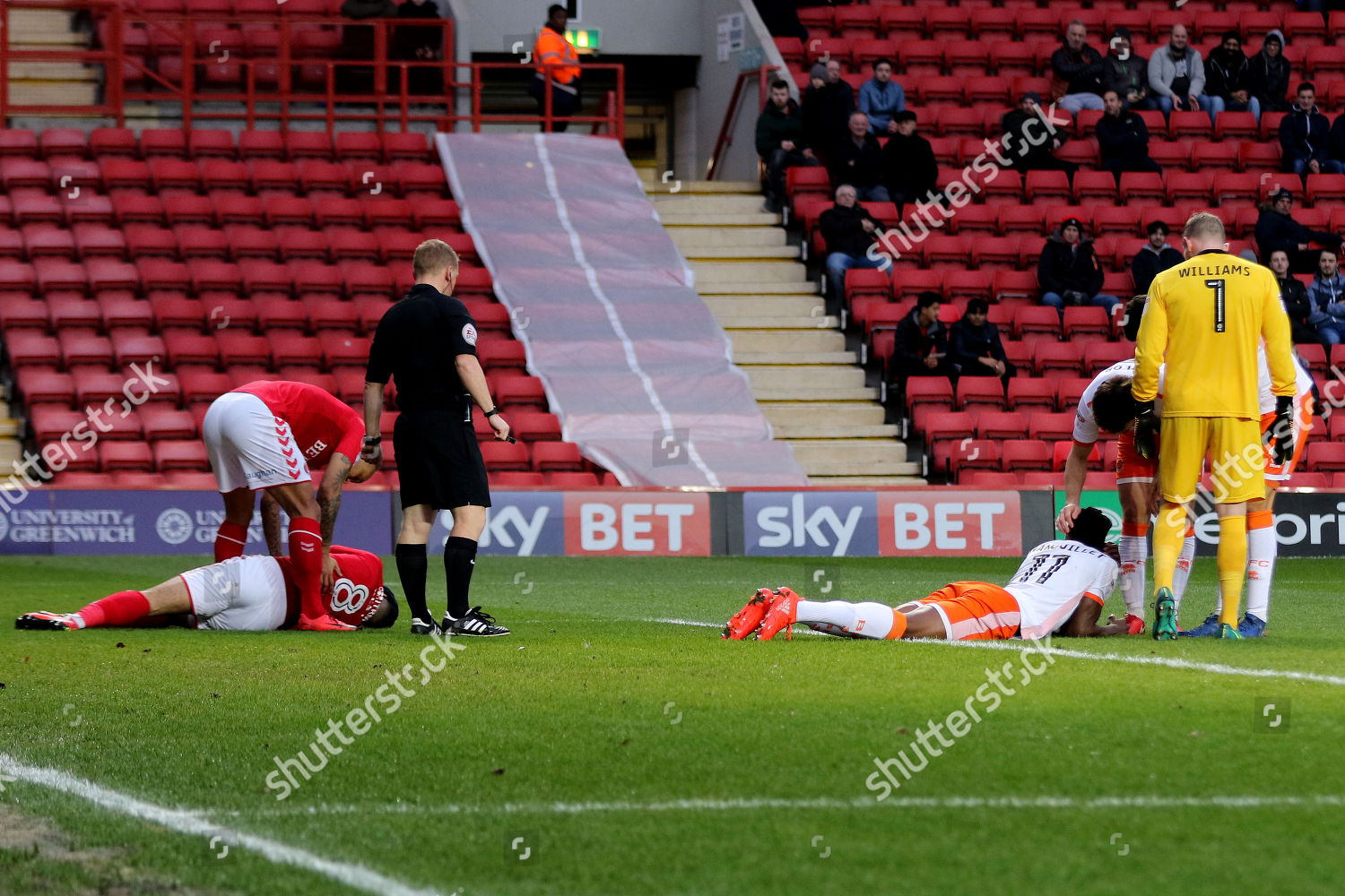 Referee John Busby Stops Play After Editorial Stock Photo - Stock Image ...