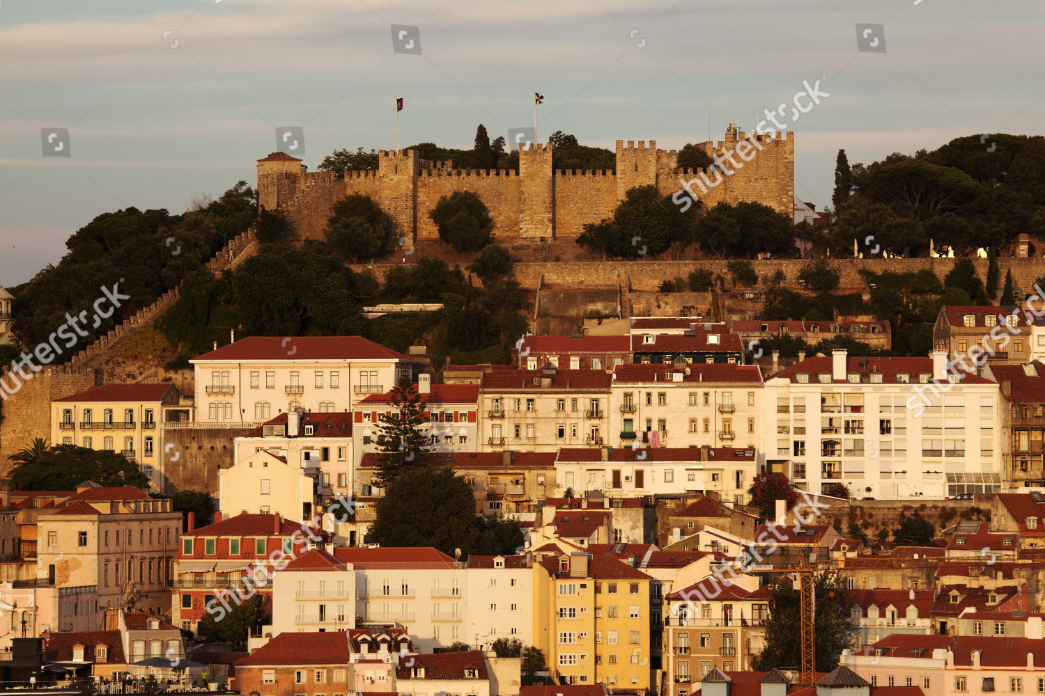 Castle St George Castelo De Jorge Editorial Stock Photo - Stock Image ...
