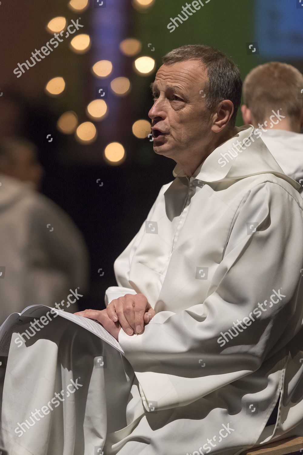 Brother Alois Prior Taize Community Sings Editorial Stock Photo - Stock ...