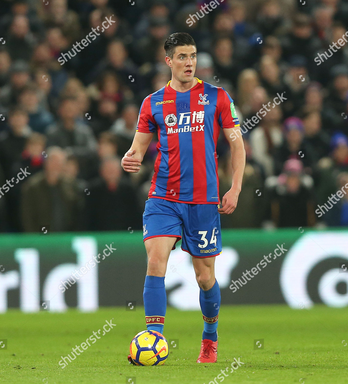 Martin Kelly Crystal Palace On Ball Editorial Stock Photo - Stock Image ...