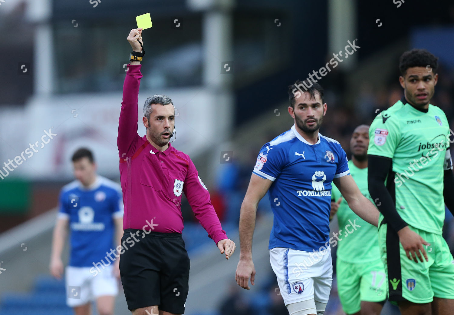Referee Seb Stockbridge Books Chesterfields Sam Editorial Stock Photo ...