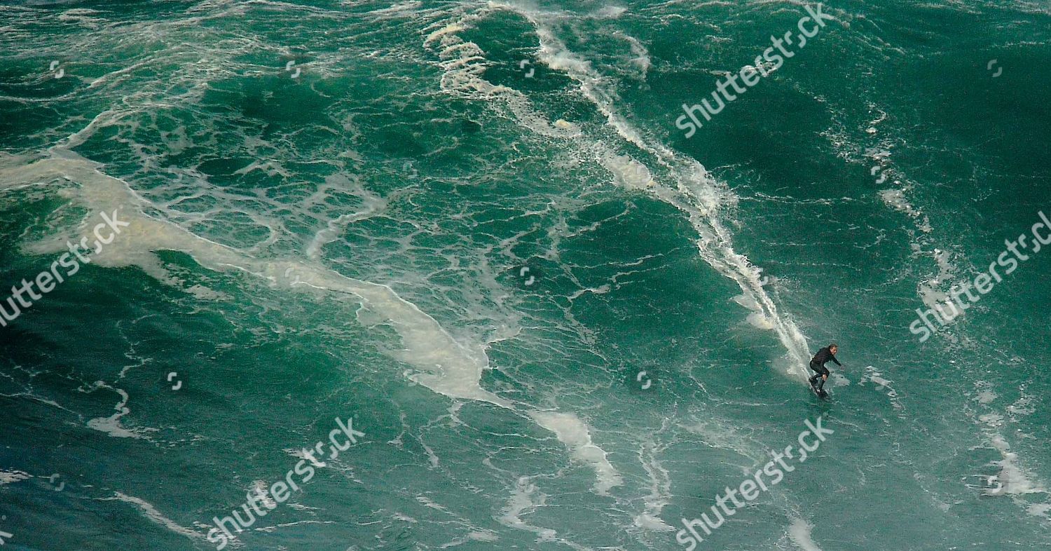 German Surfer Sebastian Steudtner Action During Editorial Stock Photo ...