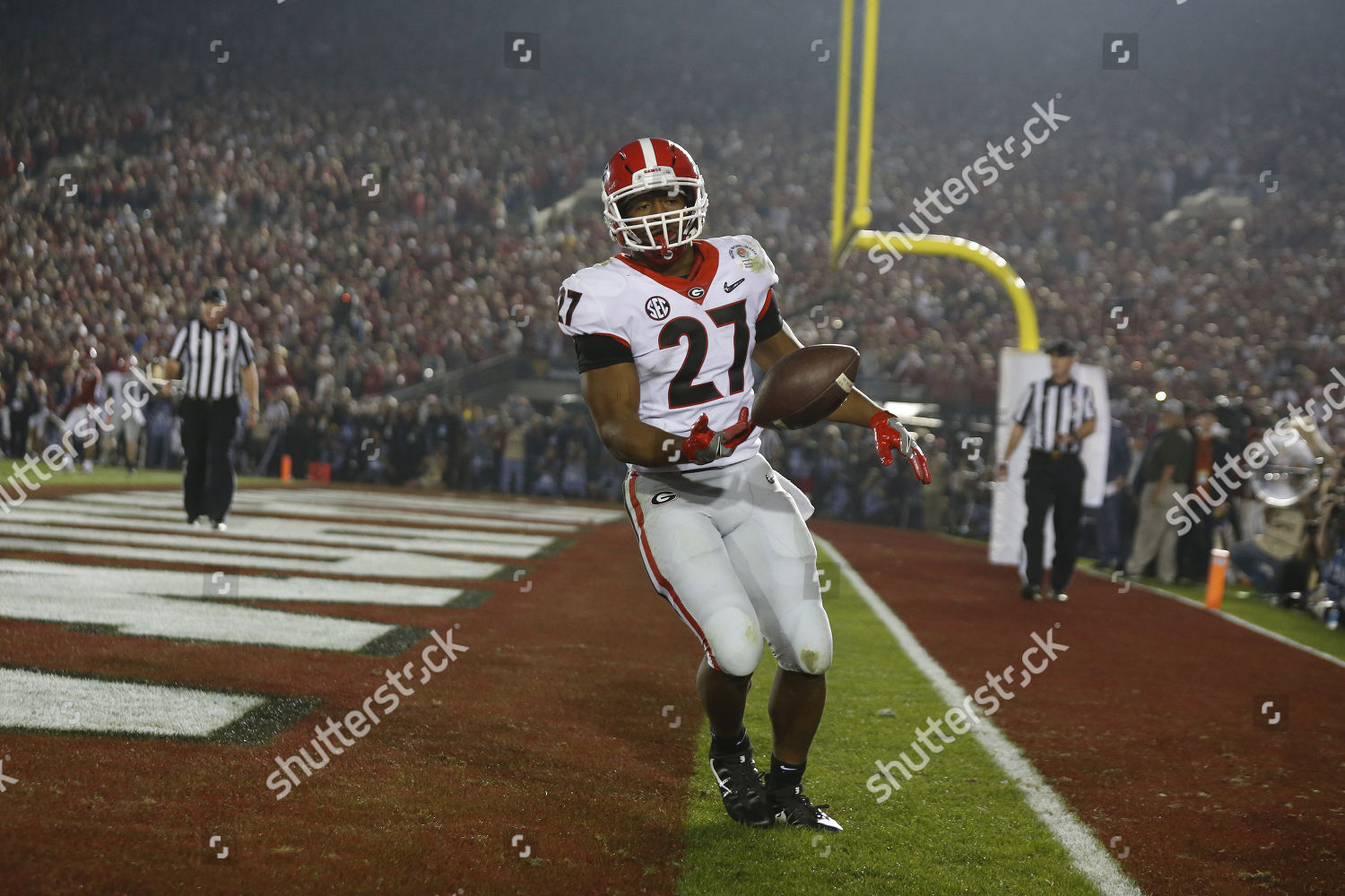 Georgia Bulldogs Running Back Nick Chubb Editorial Stock Photo - Stock ...