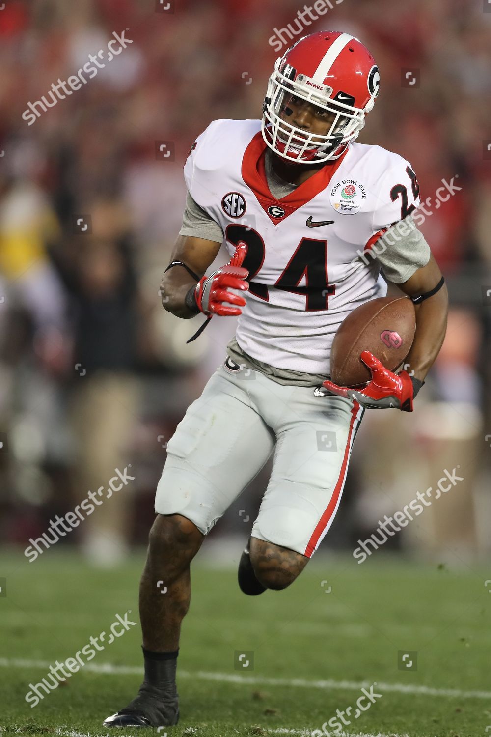 Georgia Bulldogs Safety Dominick Sanders 24 Editorial Stock Photo ...