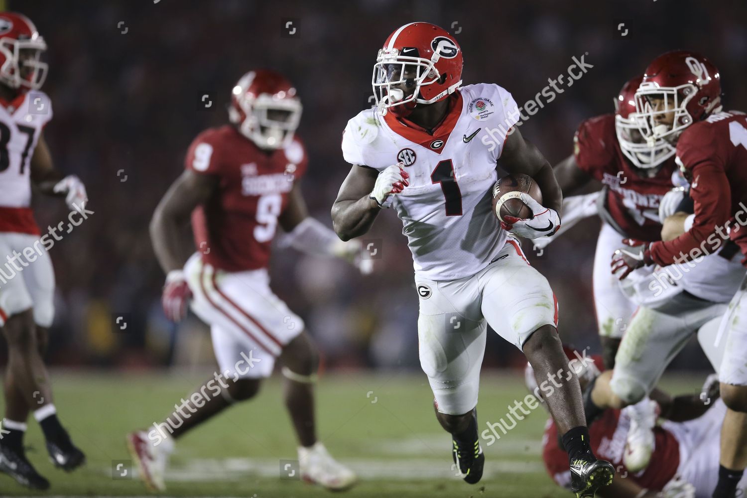 Georgia Bulldogs Running Back Sony Michel Editorial Stock Photo - Stock ...