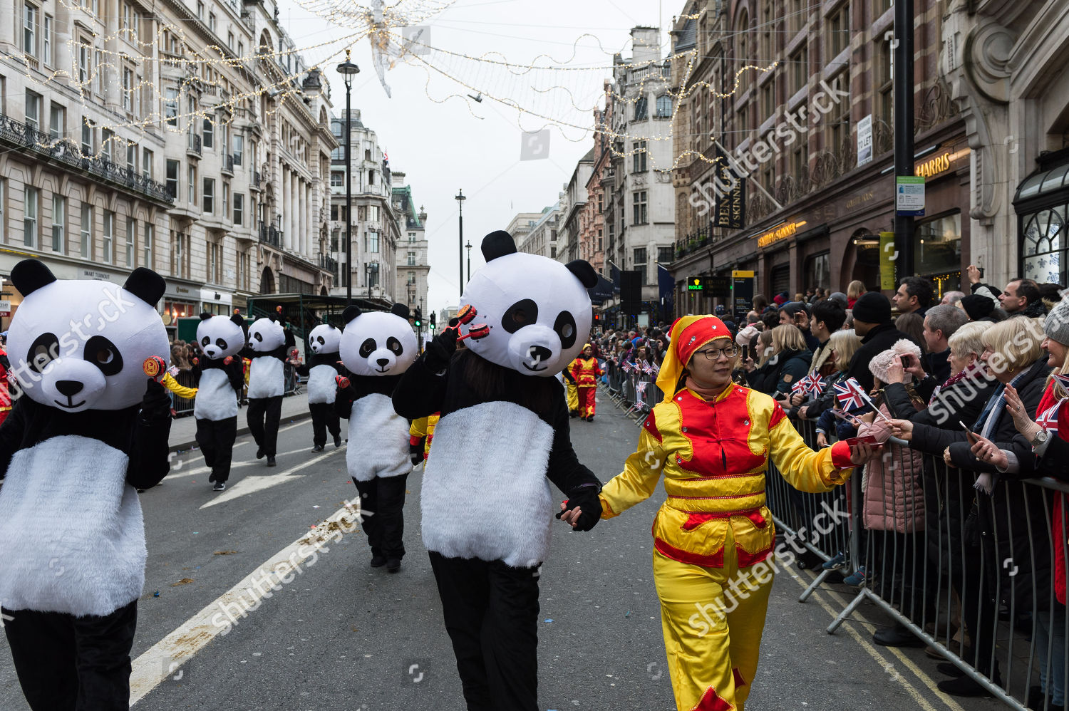Group Dressed Pandas London Chinatown Chinese Editorial Stock Photo ...
