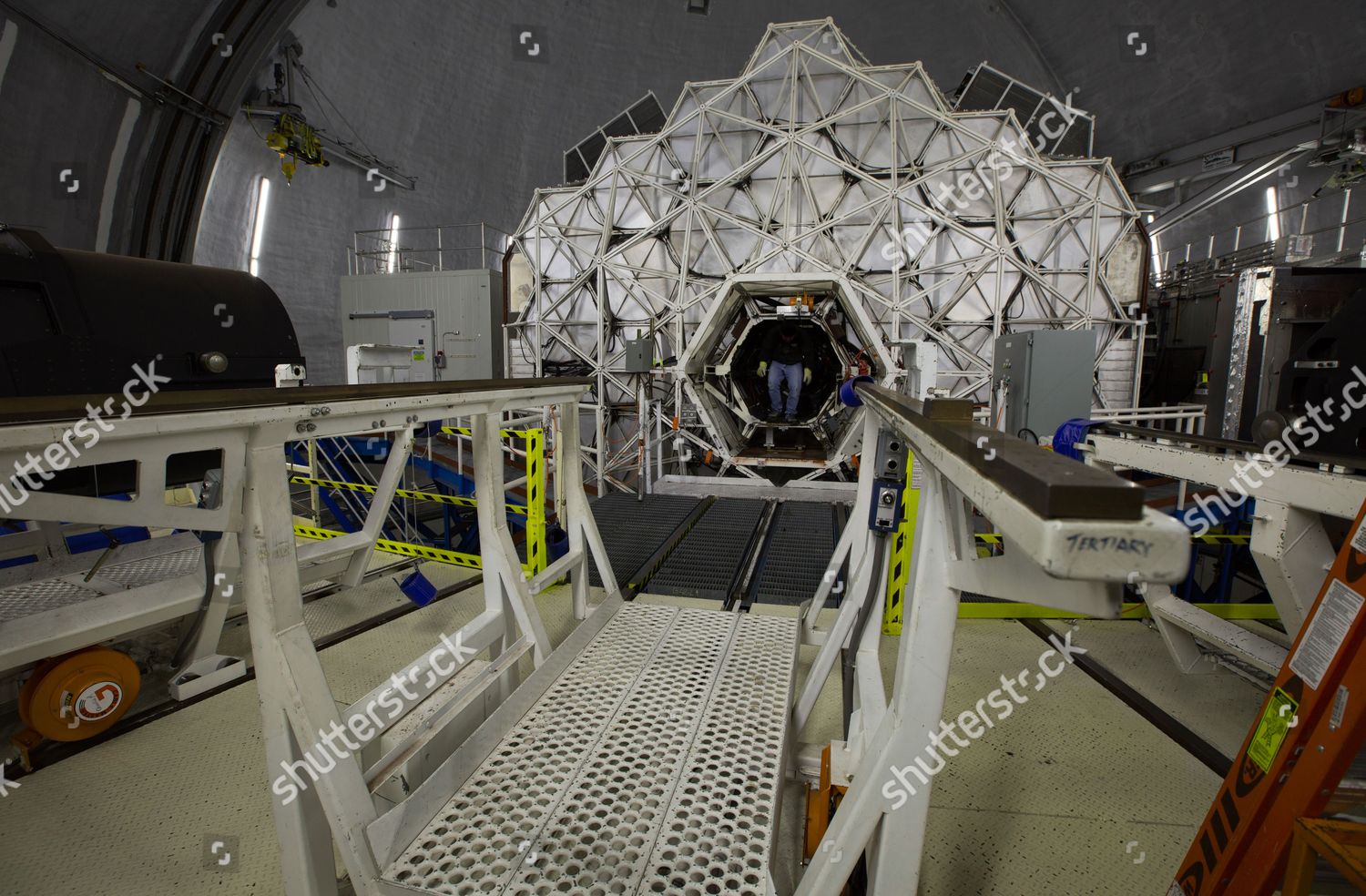 Keck Observatory Rear View Mirrors Mauna Editorial Stock Photo - Stock ...
