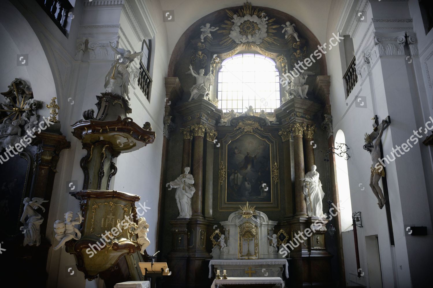 Originally Jesuit Church Telc Founded By Editorial Stock Photo - Stock ...