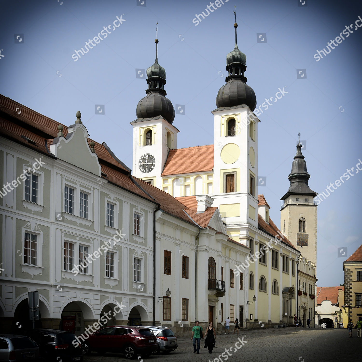 Originally Jesuit Church Telc Founded By Editorial Stock Photo - Stock ...