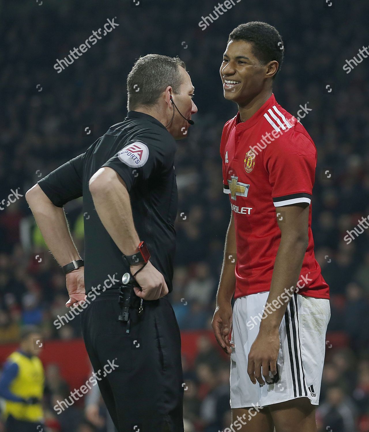 Referee Kevin Friend Shares Laugh Marcus Editorial Stock Photo - Stock ...