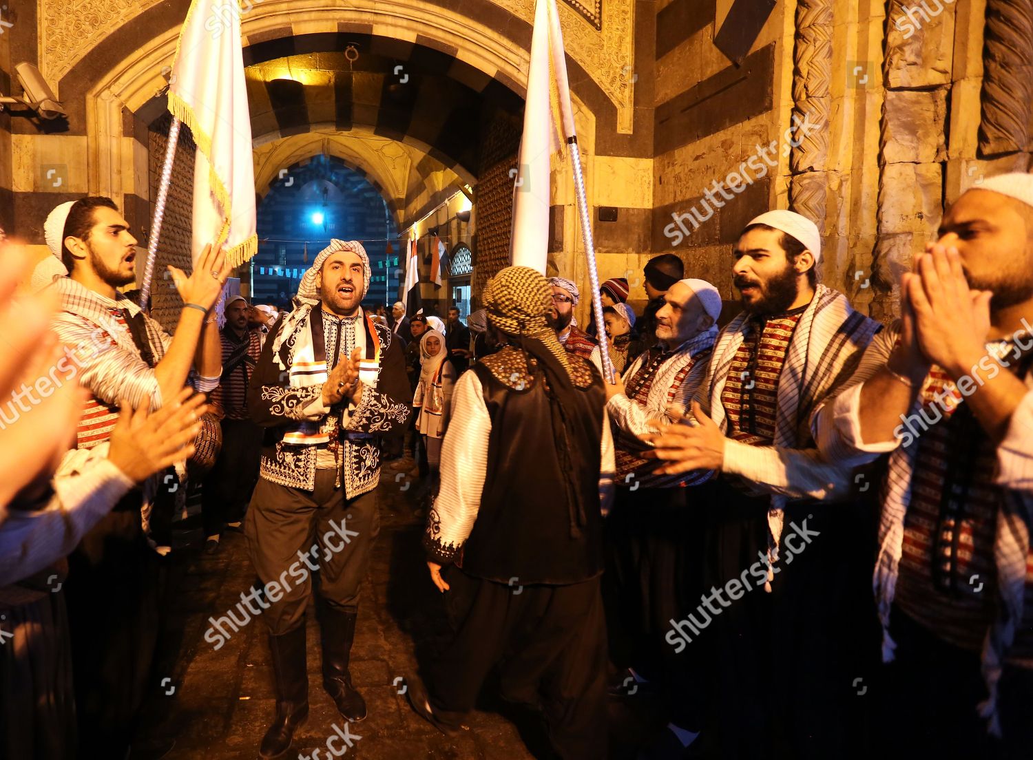 Syrian Folklore Band Attend Event Syria Editorial Stock Photo - Stock ...