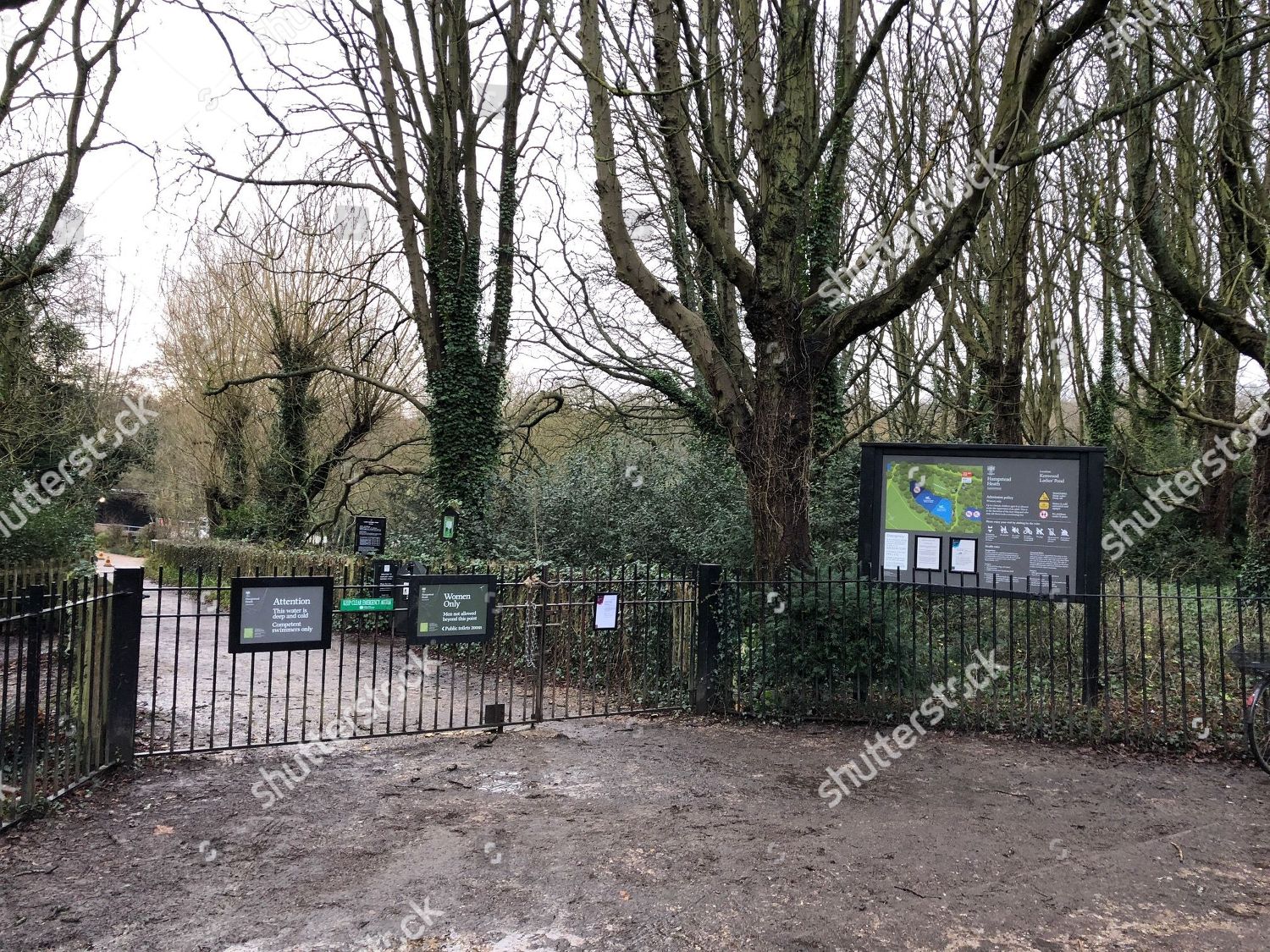 Ladies Pond On Londons Hampstead Heath Editorial Stock Photo - Stock ...