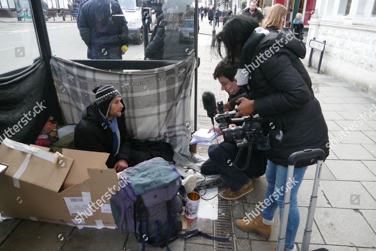 Media Descend On Windsor Interview Homeless Editorial Stock Photo ...