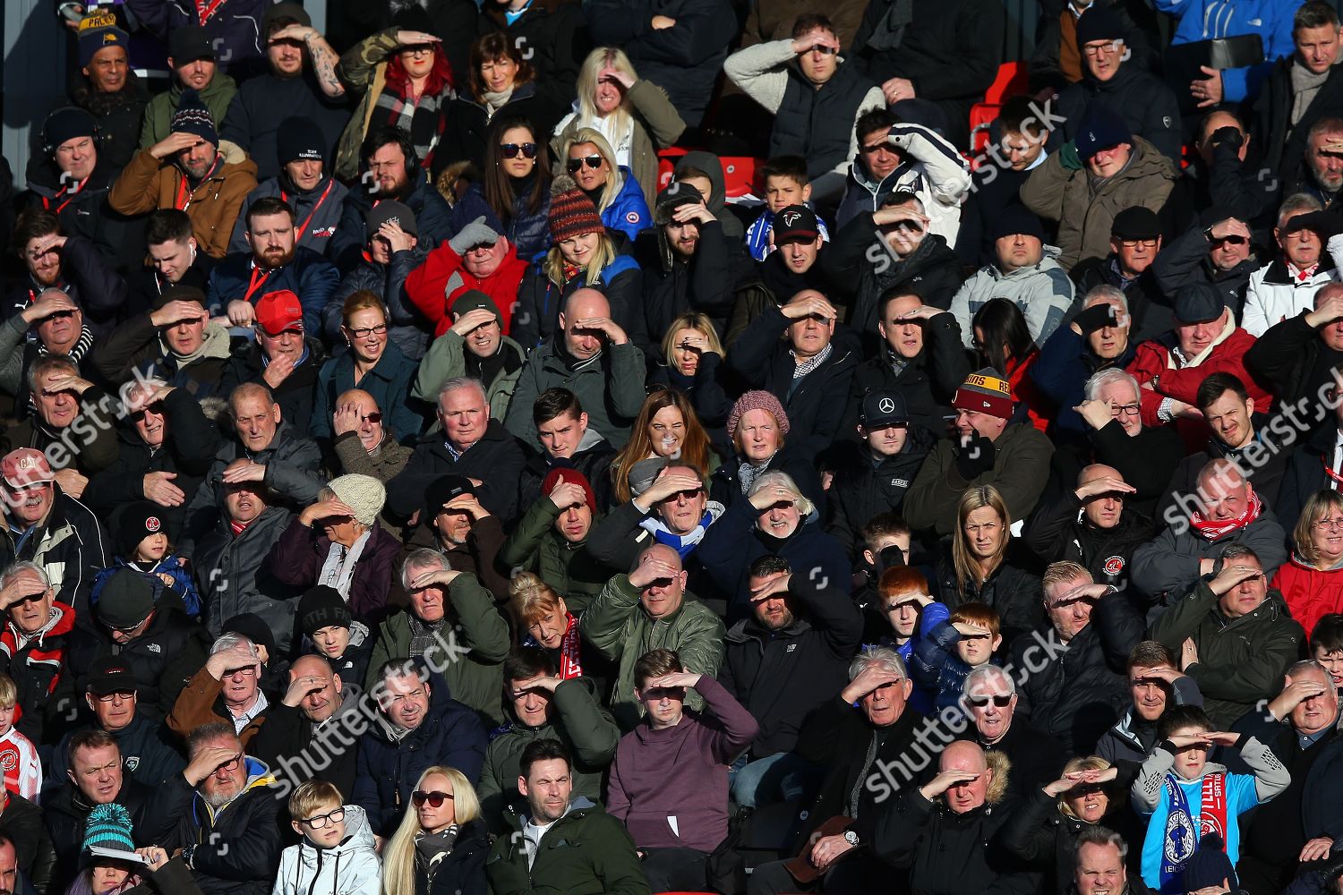 Fleetwood Town Fans Look On Editorial Stock Photo - Stock Image ...