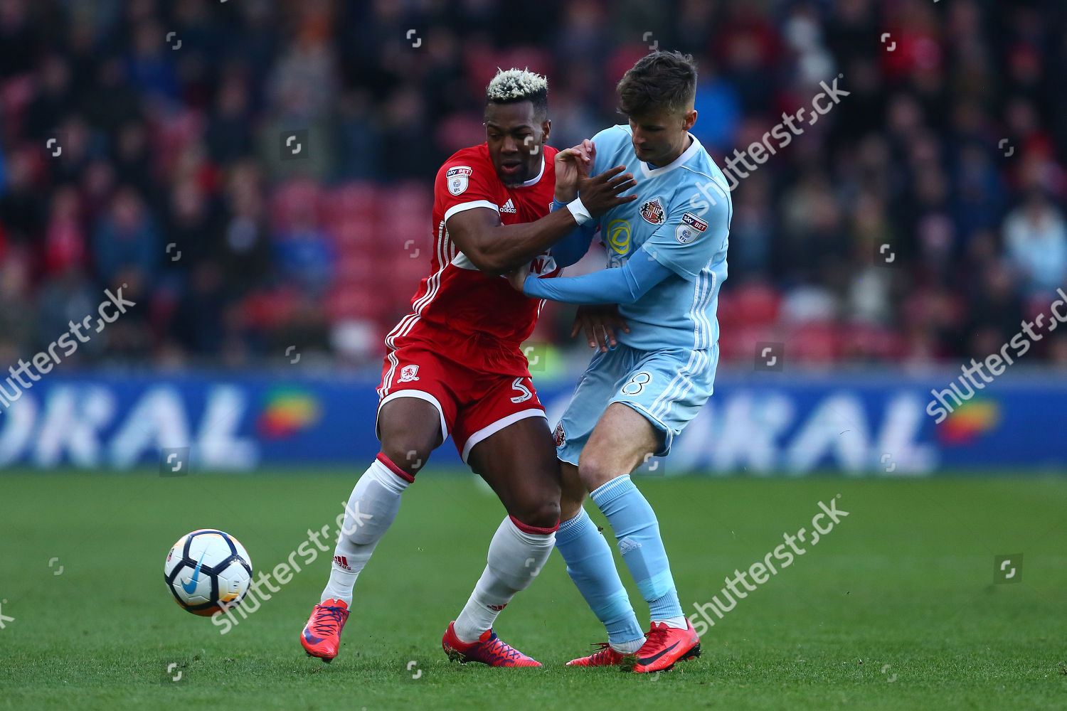 Adam Traore Middlesbrough Ethan Robson Sunderland Editorial Stock Photo ...