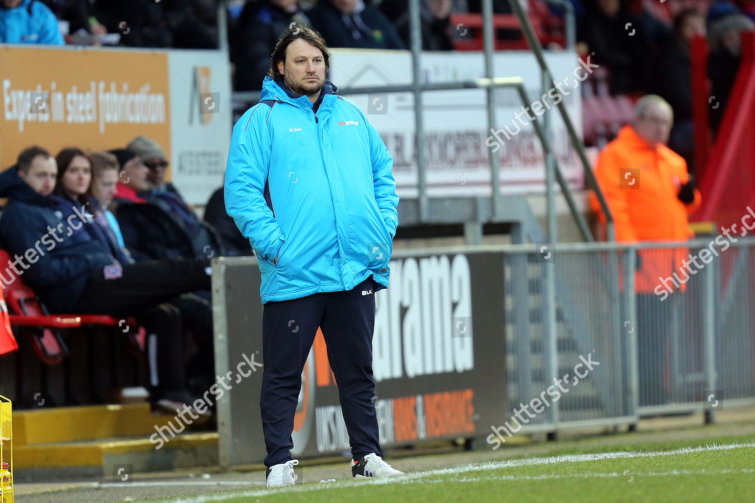 Hartlepool United Manager Craig Harrison During Editorial Stock Photo ...