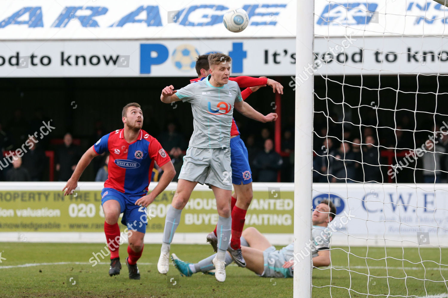 Michael Ledger Hartlepool United Clears Danger Editorial Stock Photo ...